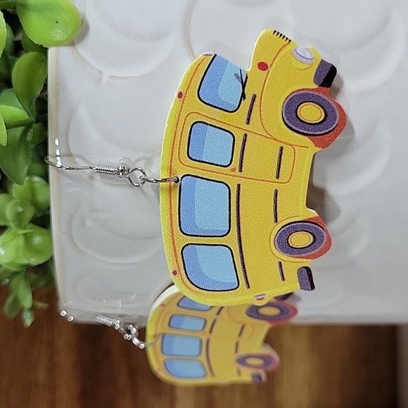Ear Envy | Jewelry | School Bus Earrings | Poshmark